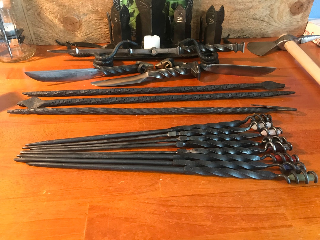 Crystal Powered Iron Wand: Hand-forged Spellcraft Tool - Etsy