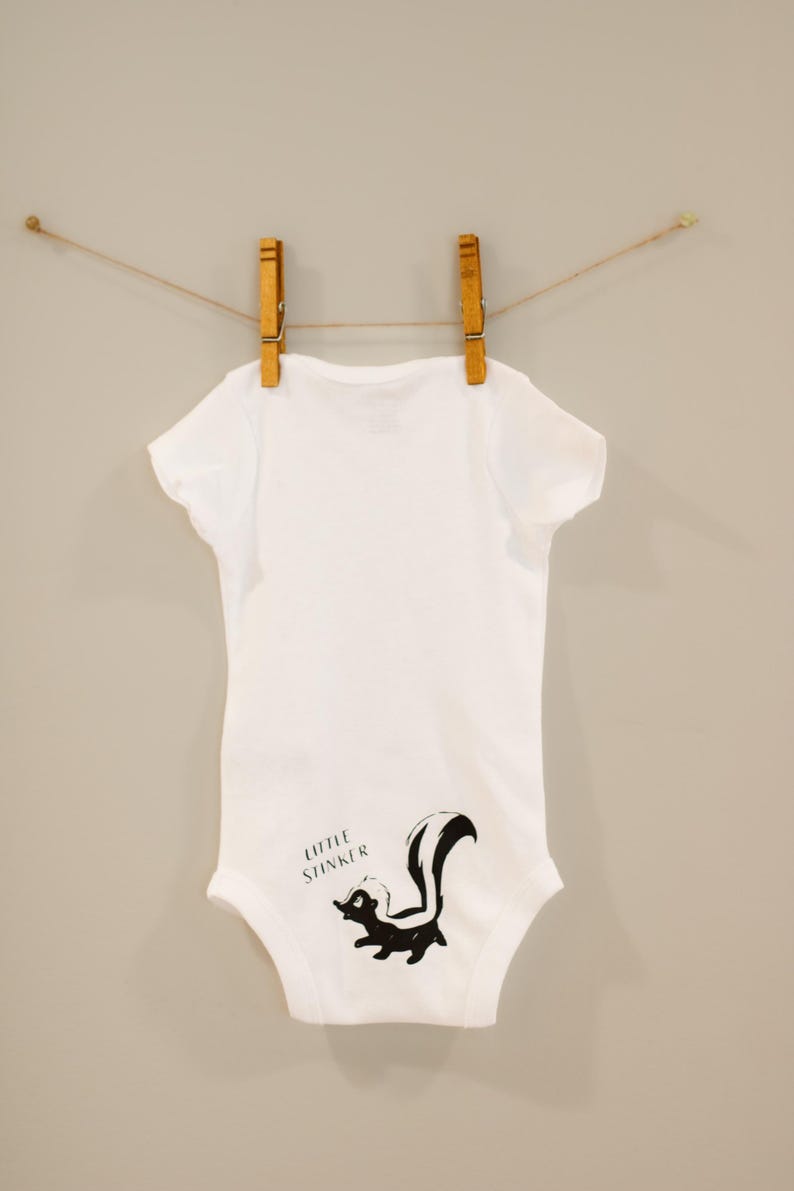 Little Stinker - Skunk Baby One-piece Bodysuit - Etsy