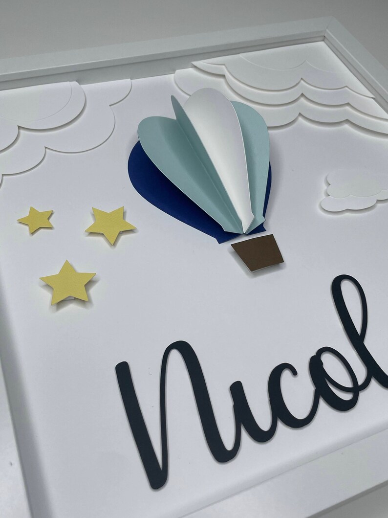 12 X 12 Custom 3D Art Paper Shadow Box Plane Rocket - Etsy