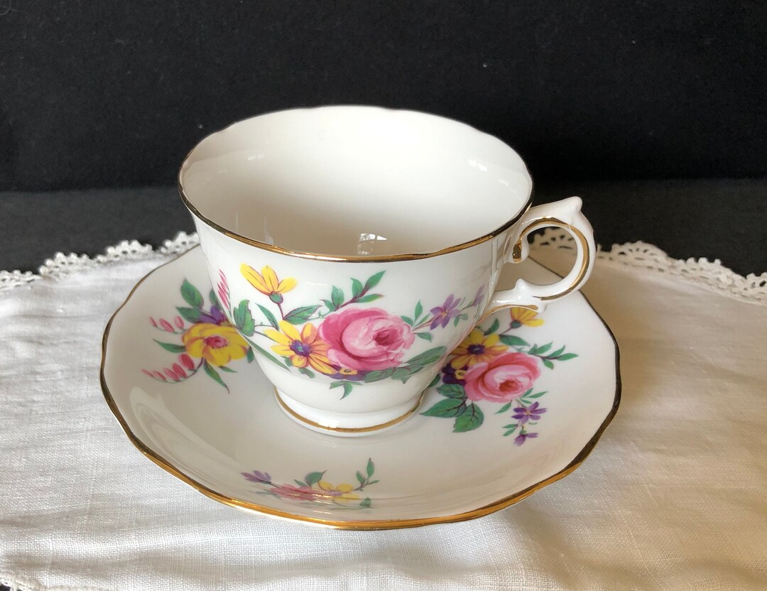 Royal Vale/colclough Bone China Tea or Coffee Cup and Saucer; Pink ...