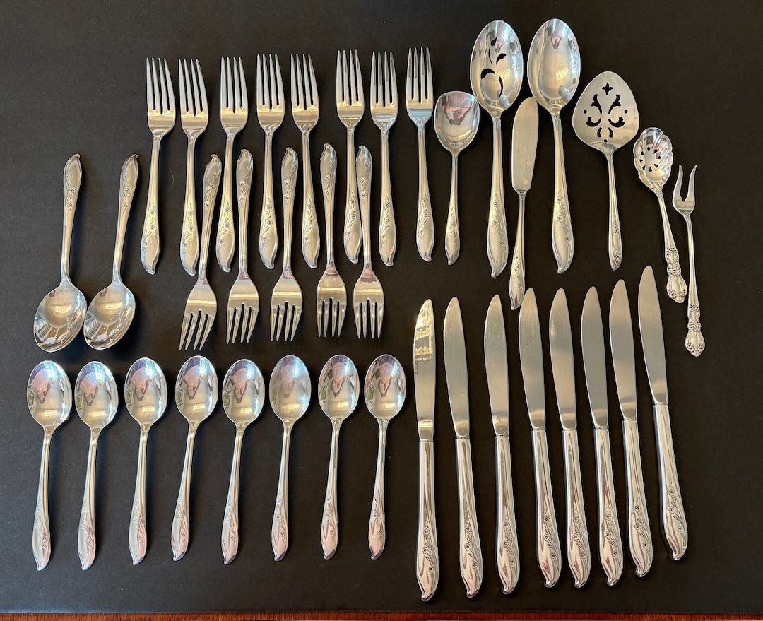International Silver/1847 Rogers Bros Silverplate Flatware Set - 36 ...
