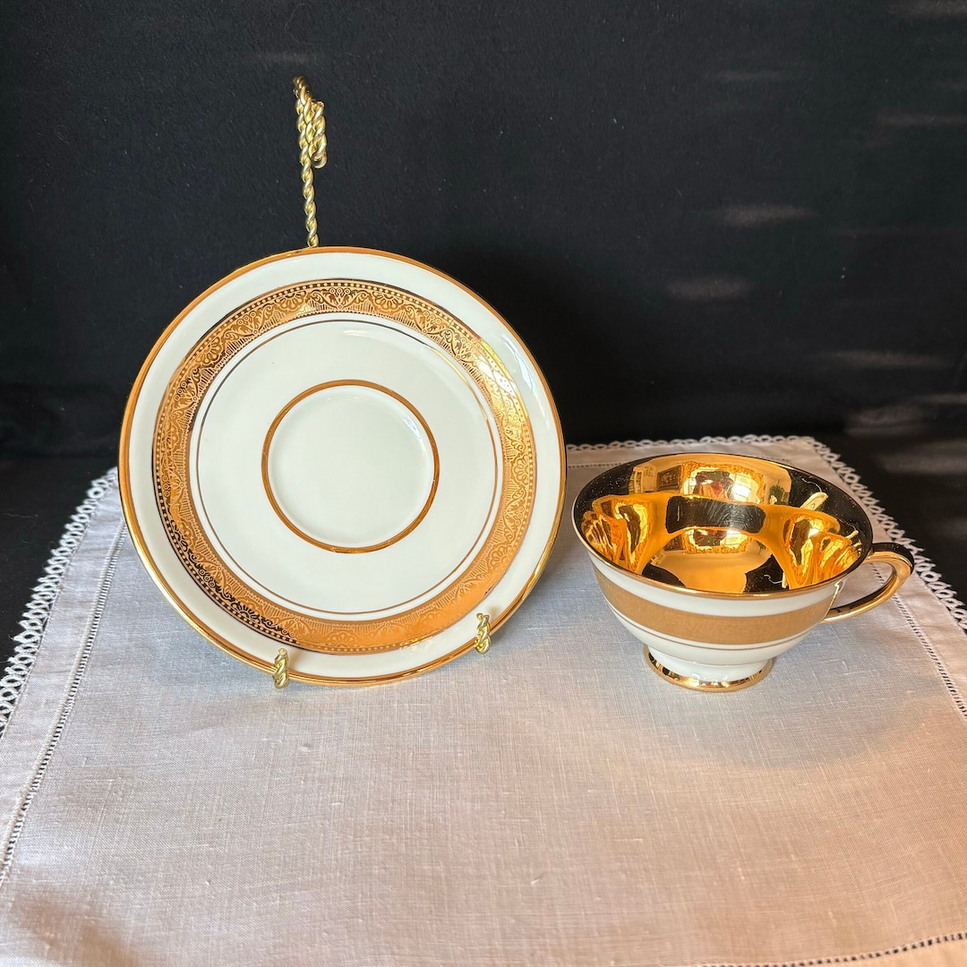 Elegant Mid Century Legle Porcelaine D'art Limoges Tea or Coffee Cup ...