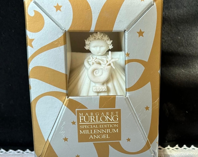 Margaret Furlong Special Edition 2000 Millennium Angel Ornament Holding ...