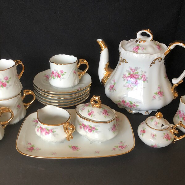Pink Tea Set - Etsy
