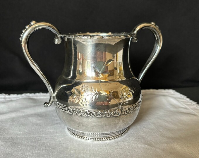Antique Pairpoint Quad Silver Plate Two Handled Tea Slop/waste Bowl (or ...