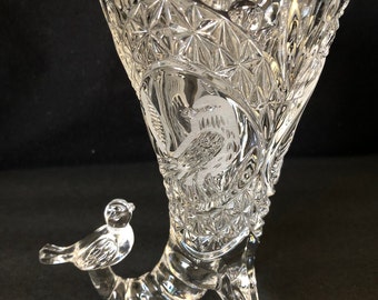 Crystal Bird Vase | Etsy