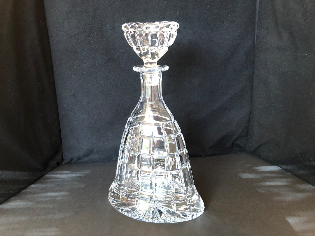 Spectacular 24% Lead Crystal Decanter With Stopper & Original Label ...