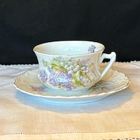 Vintage Blue & White Teapot English Cottage Home Decor French Country ...