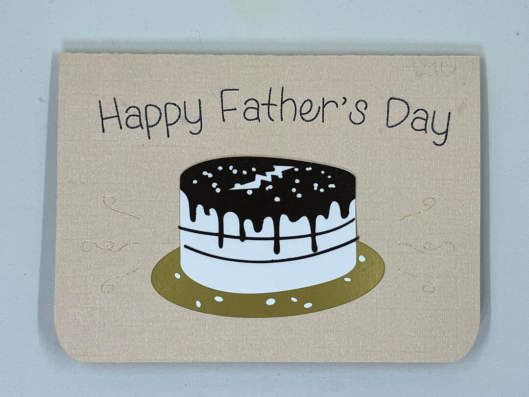 Father's Day Card Lopsided Cake - Etsy
