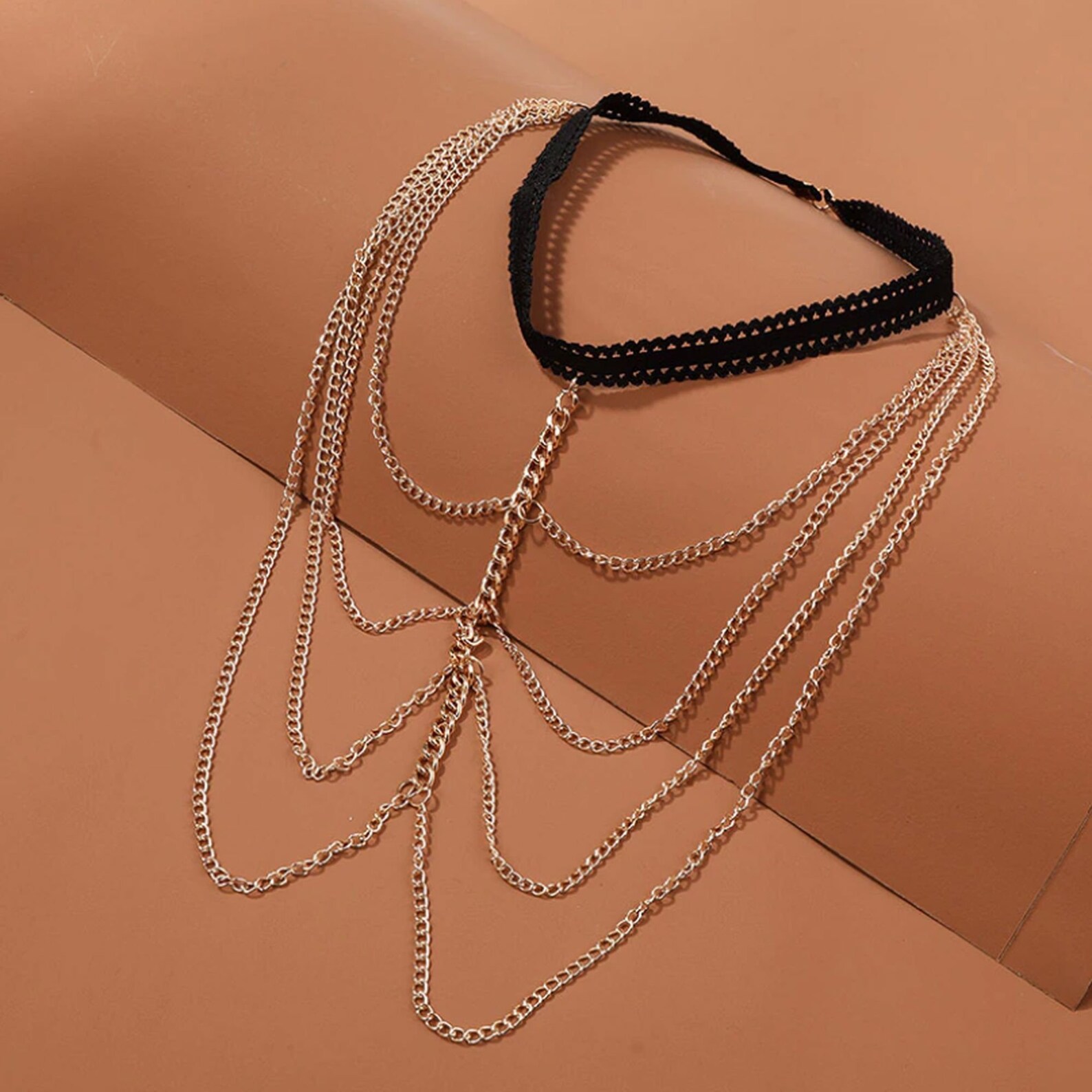 Leg Chain Gold Body Jewelry Dainty Layered Chic Womens - Etsy