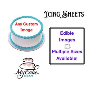 Custom Edible Image Icing Frosting Sheet Cake Topper - Etsy