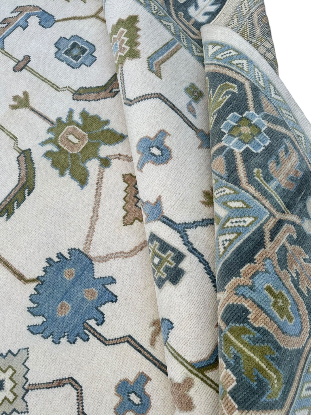 8x10 Ft Ready to Ship Modern Turkish Oushak Hand Knotted Rug, Antique ...