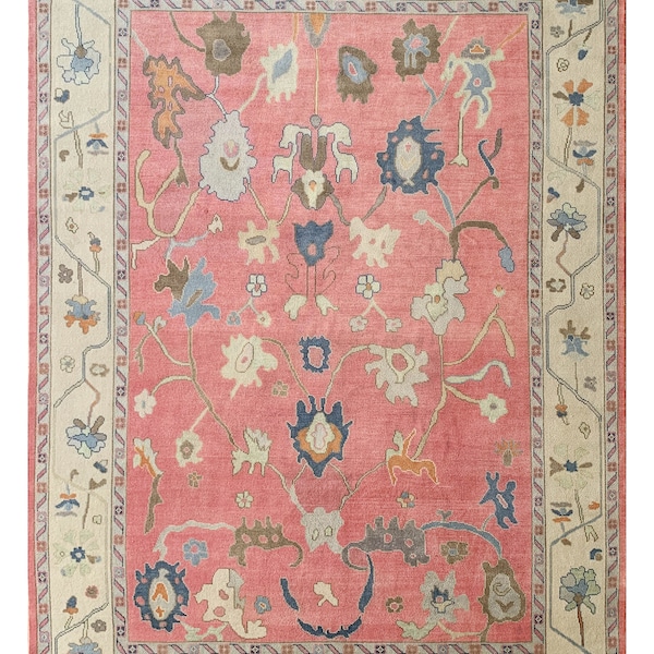 Pink Oushak Rug - Etsy