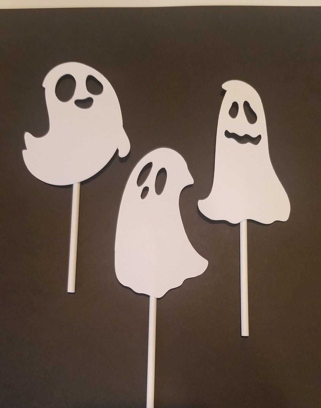 Ghost Cupcake Toppers, Halloween Cupcake Toppers - Etsy