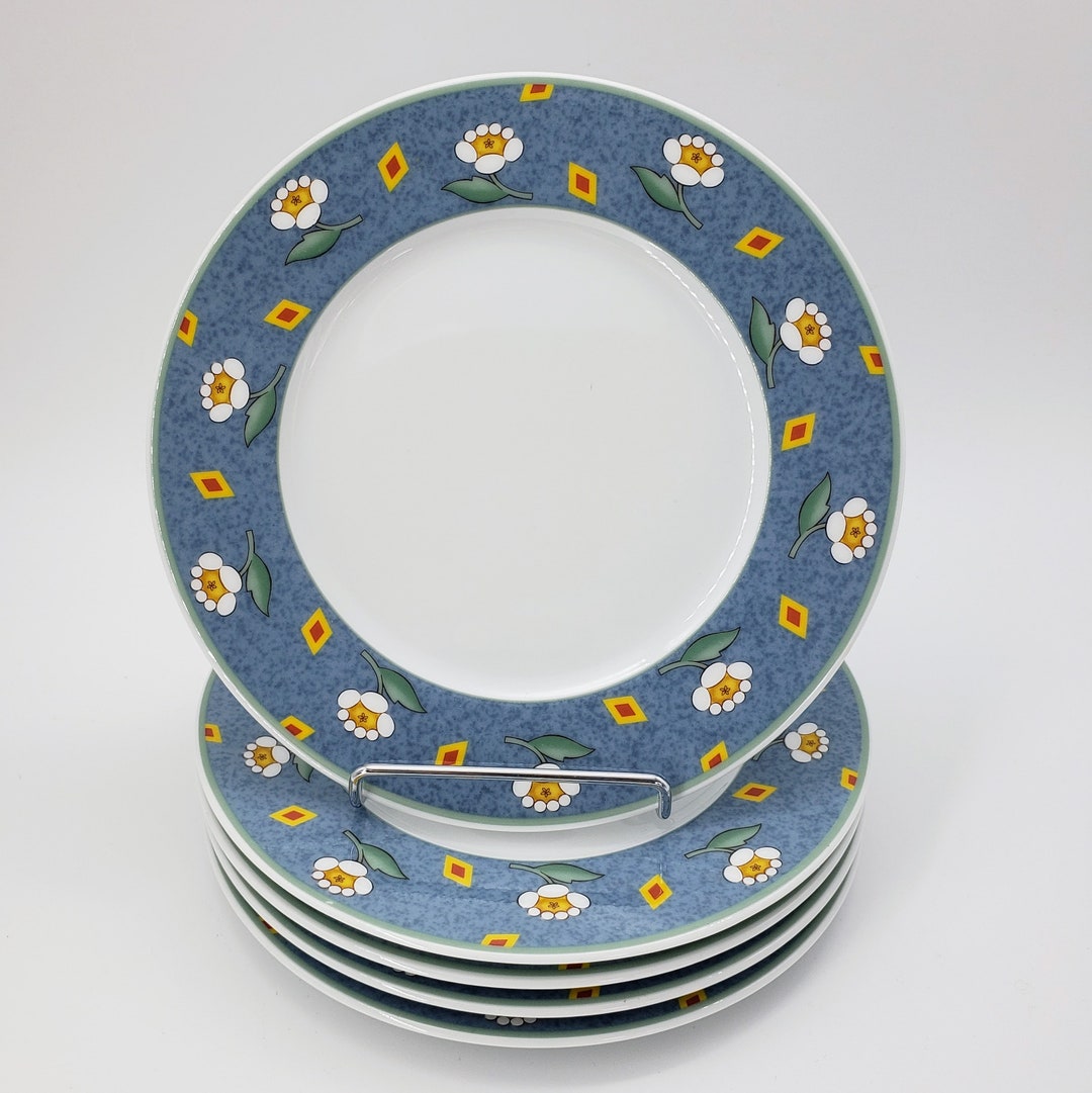 5 Villeroy & Boch Ava Blue Switch 1 , Dessert, Bread, Salad Plates 6.75 ...