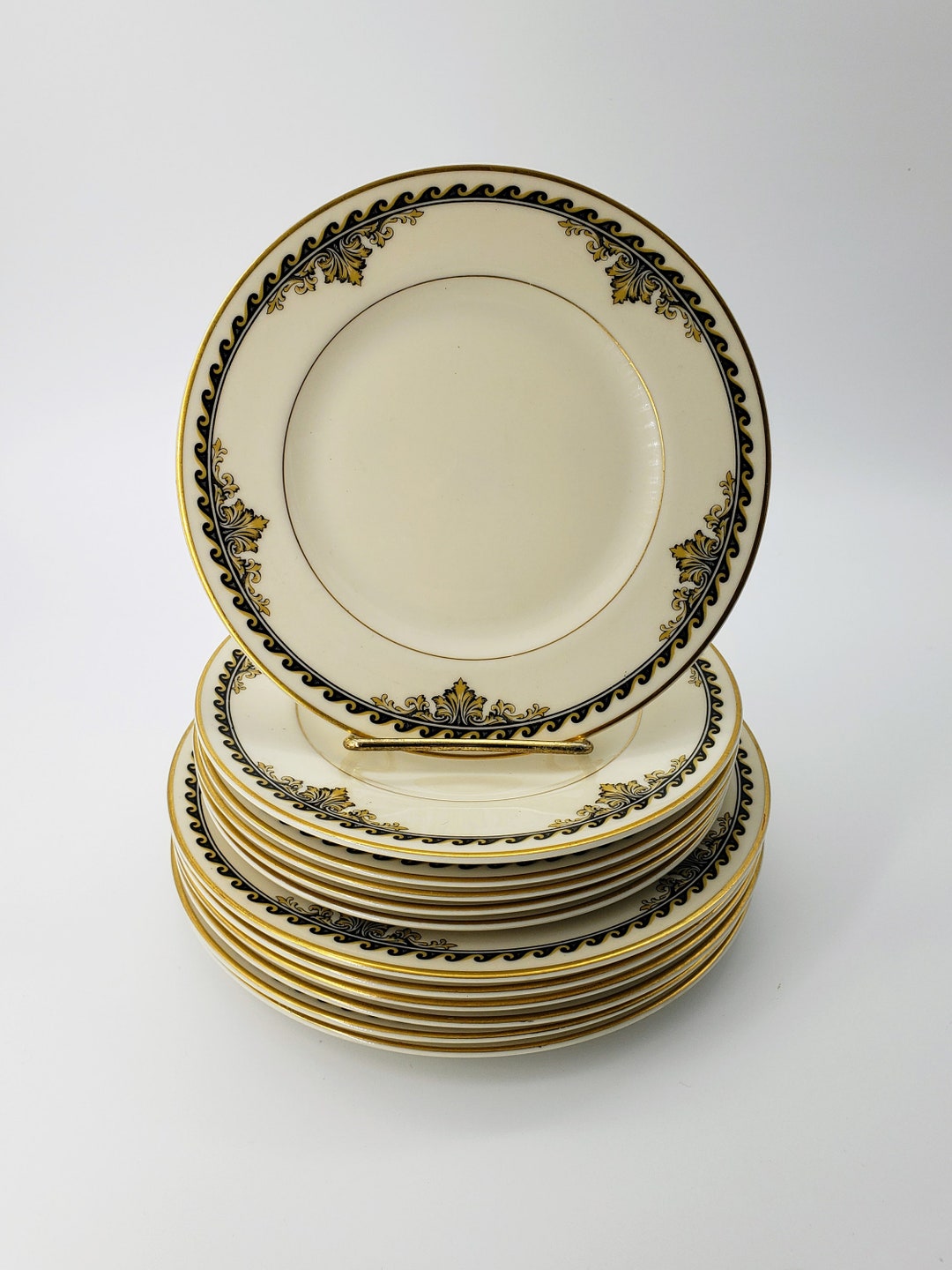 Vintage Syracuse "athena" Pattern Bread Desert and Salad Plates W Old ...