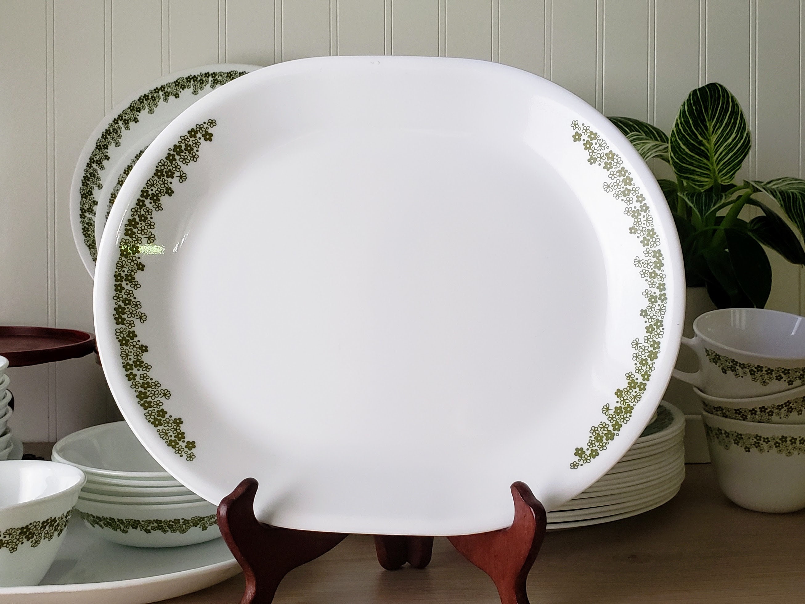 Vintage Corelle Crazy Daisy Dishes, Spring Blossom Dinner, Salad Plates ...