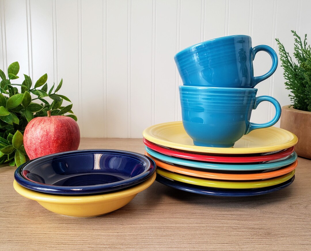 Fiestaware Cups / Salad Plates / Berry Bowls / CHOICE - Etsy