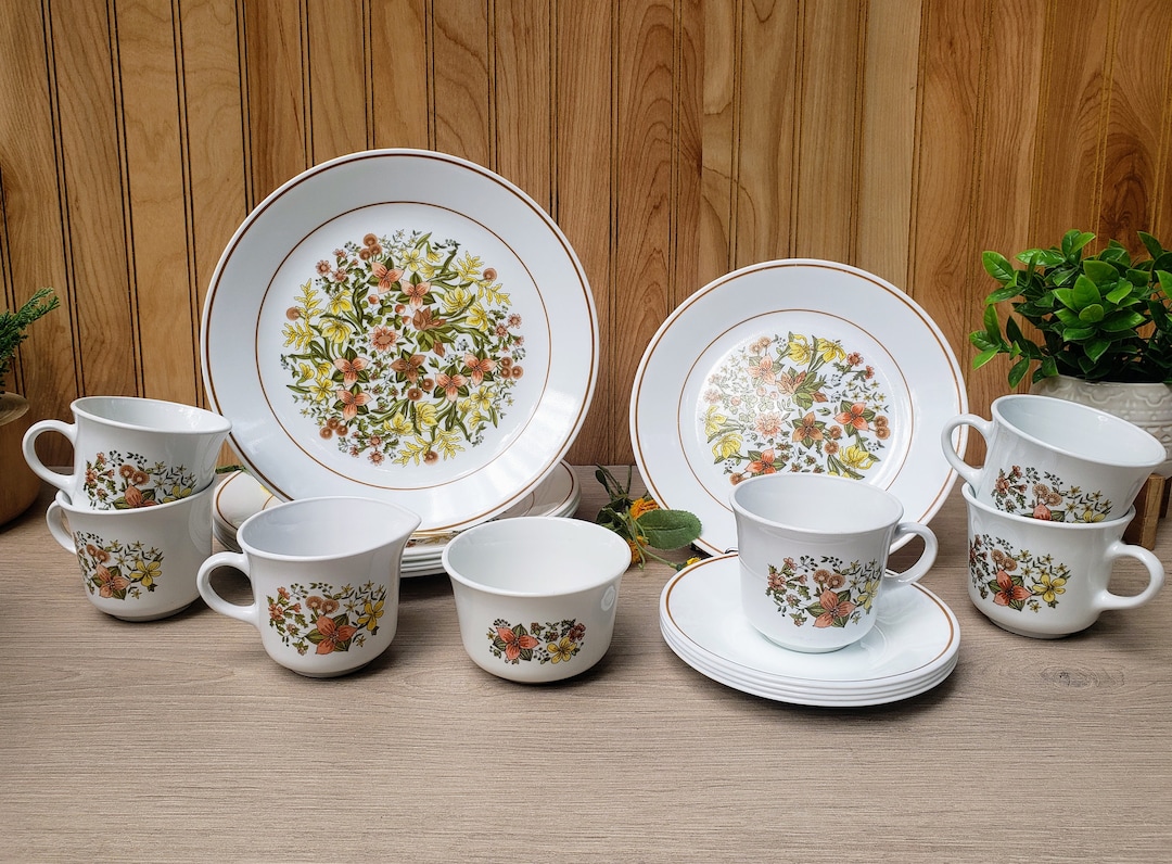 Vintage Corelle Indian Summer Dishware, Dinner, Salad, Luncheon, Bread ...