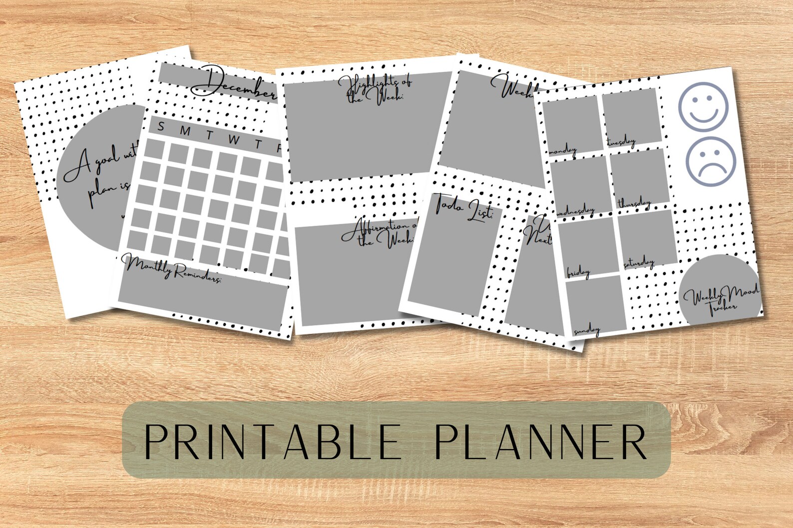 Printable Planner (reusable, Not Dated!) - Etsy