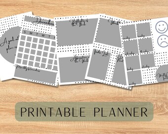 Printable Planner reusable Not Dated - Etsy