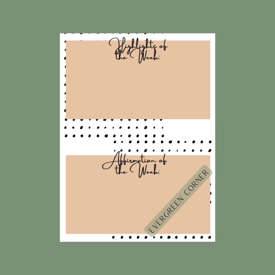 Printable Planner (reusable, Not Dated!) - Etsy
