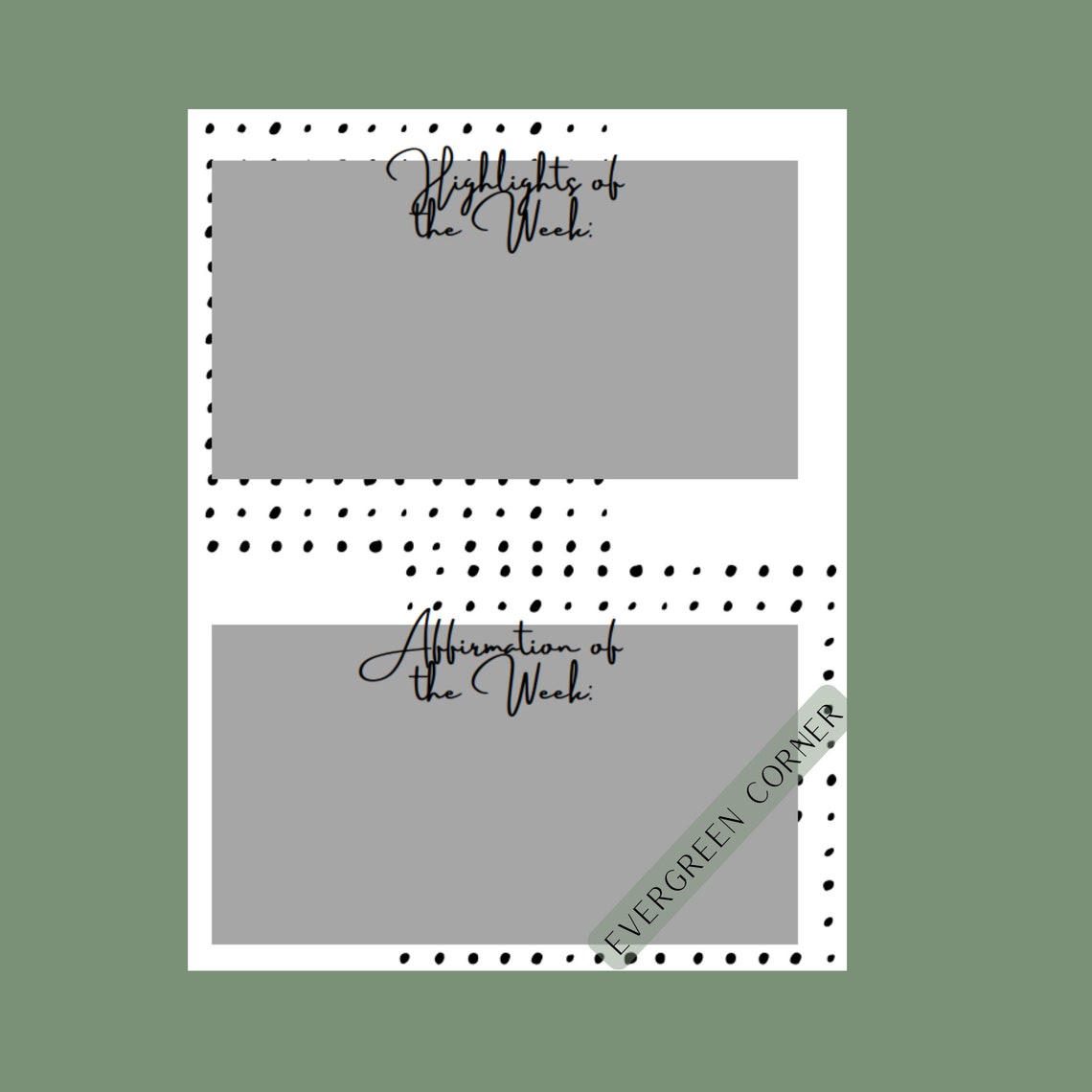 Printable Planner (reusable, Not Dated!) - Etsy