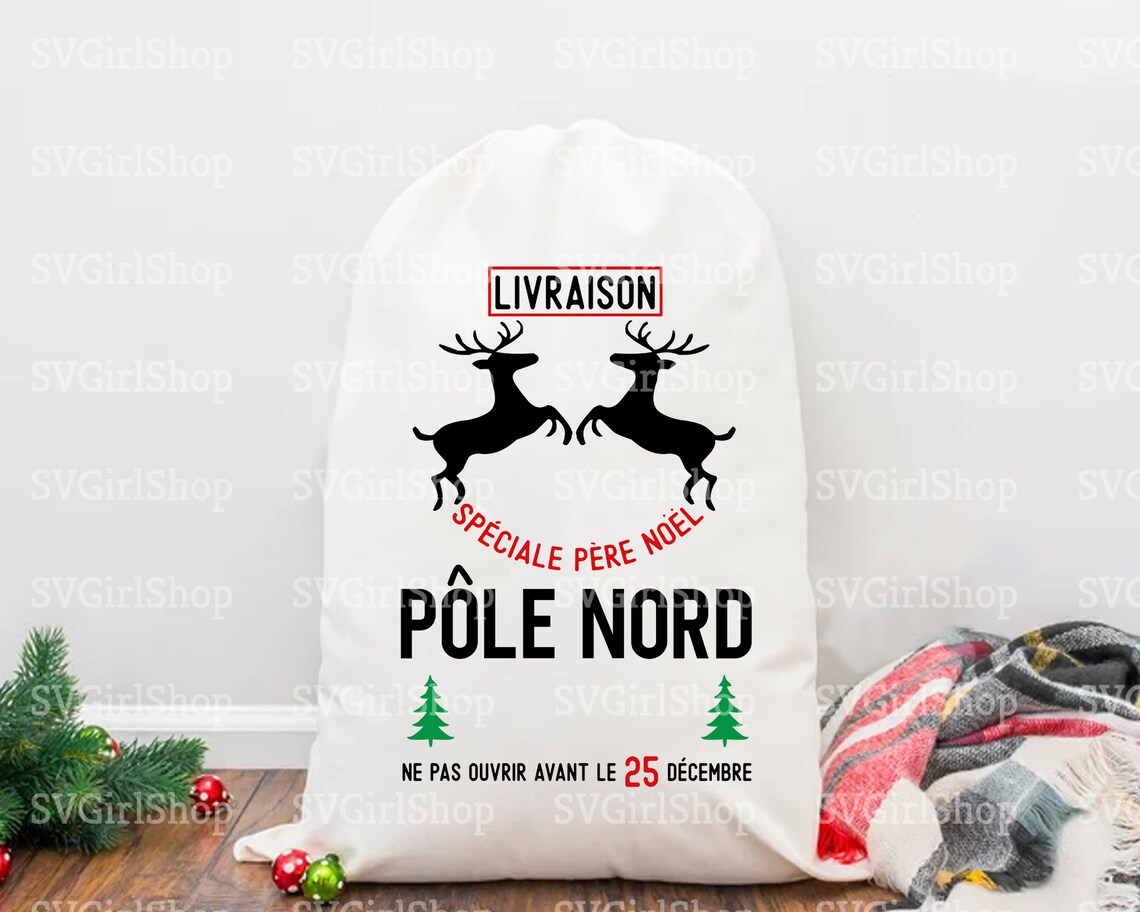 Hotte De Noel Bundle Sac Du Père Noel Santa Sac SVG - Etsy