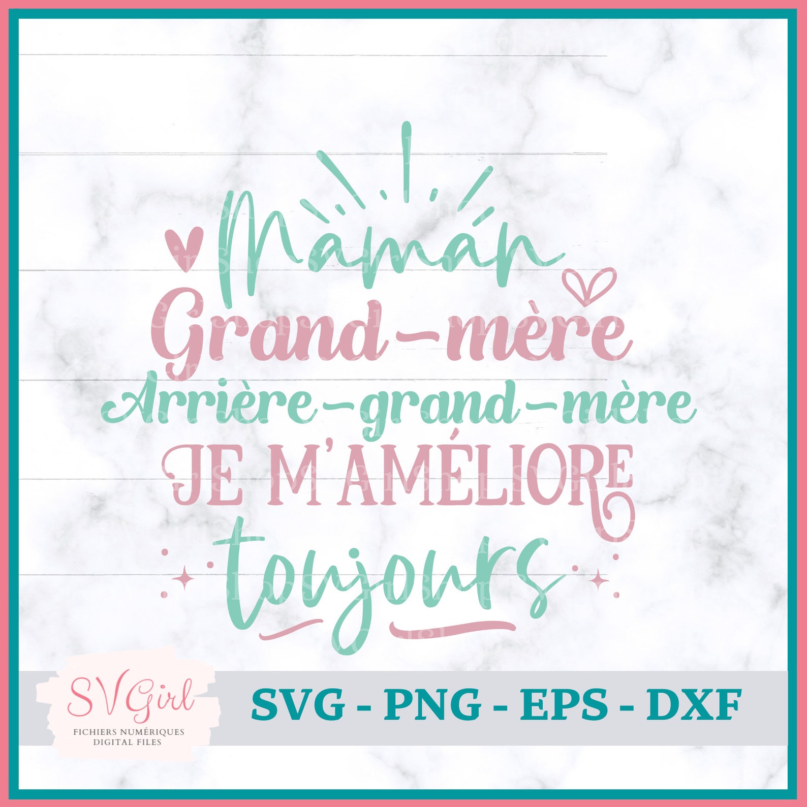 SVG Arrière-grand-mère Français, SVG Arrière-grand-maman, Svg Mamie ...