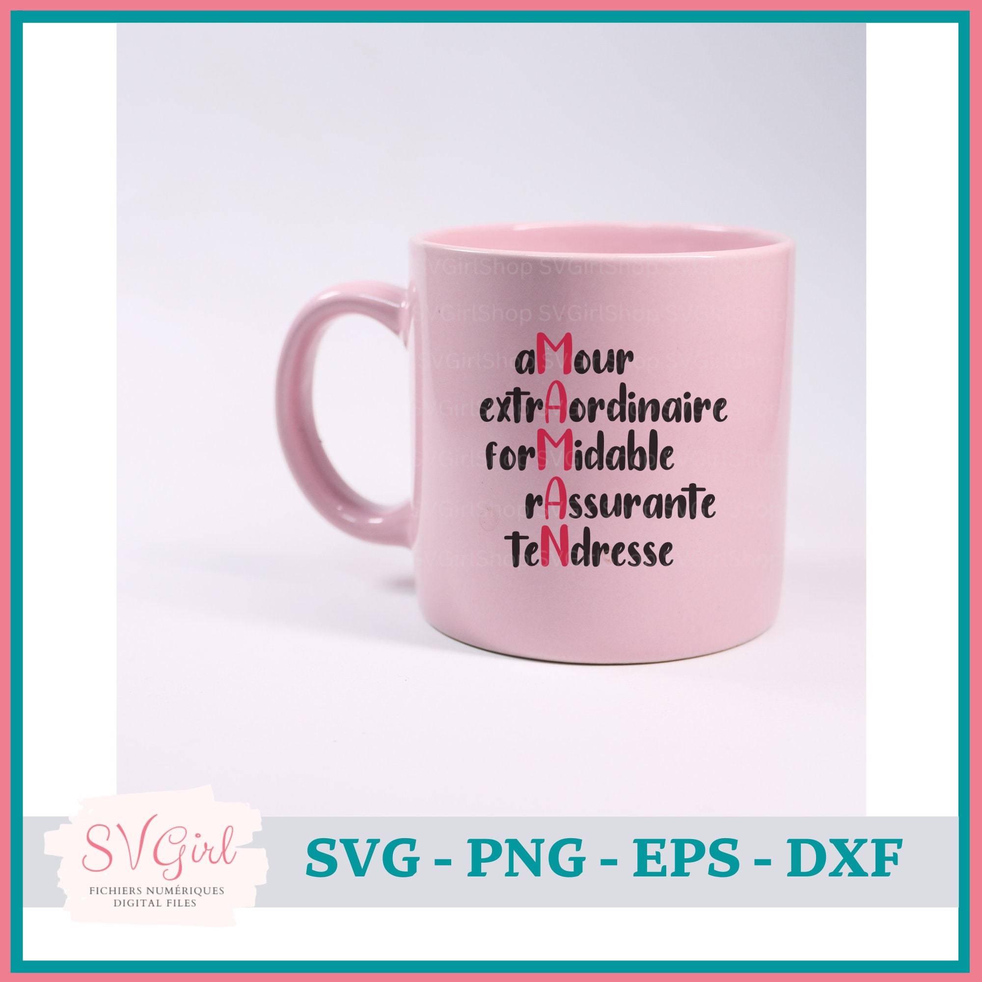 SVG Je t'aime Maman, Svg Bonne Fete Maman, Svg Fete des Meres, SVG ...