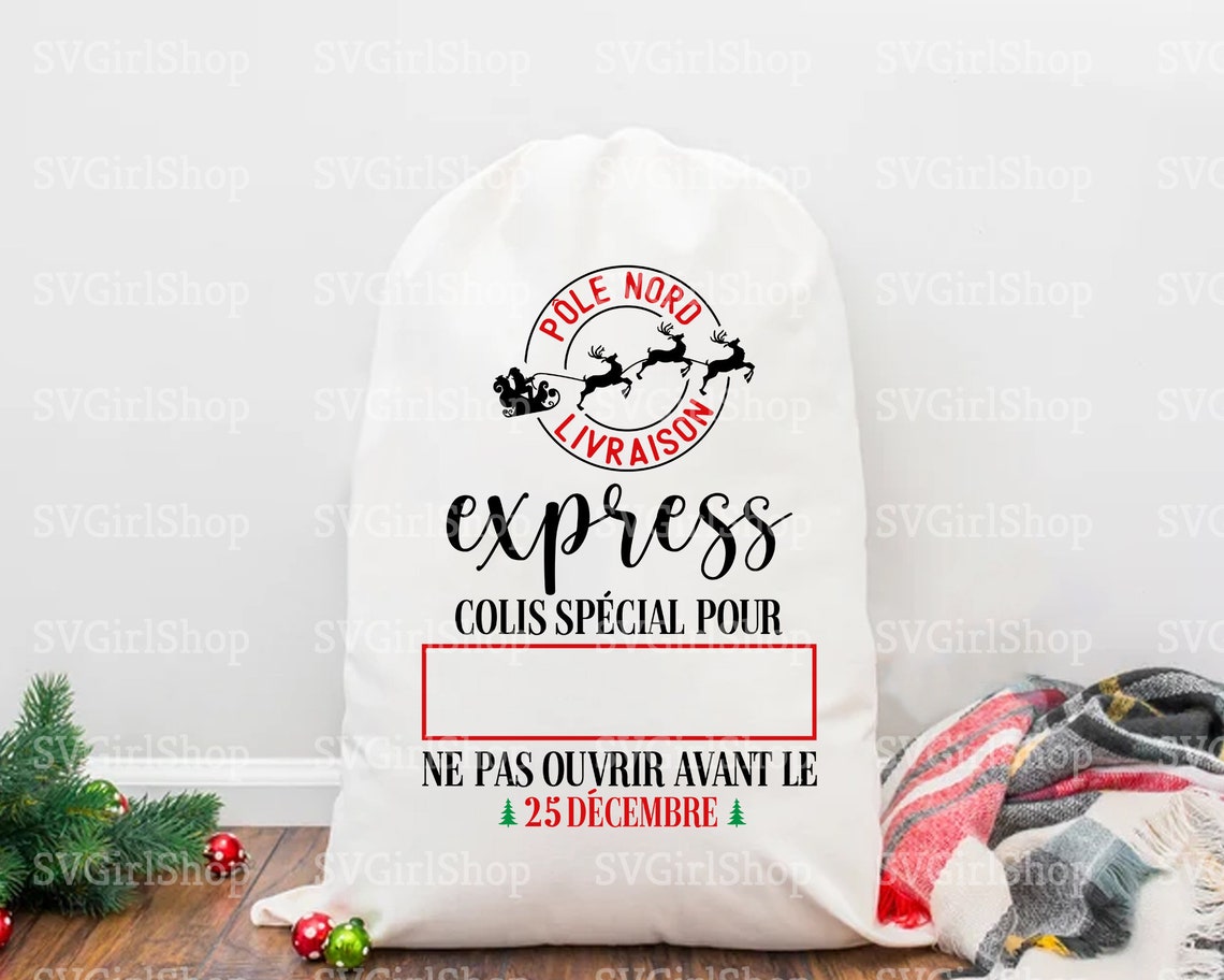 Hotte de Noel Bundle Sac du Père Noel Santa Sac SVG - Etsy France
