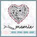 SVG Je T'aime Mamie, SVG La Meilleure Mamie, Svg Mamie Francais, Svg ...