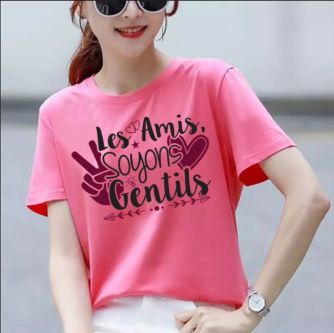 SVG Chandail Rose, Svg Pink Shirt Day, SVG Francais Intimidation, SVG ...