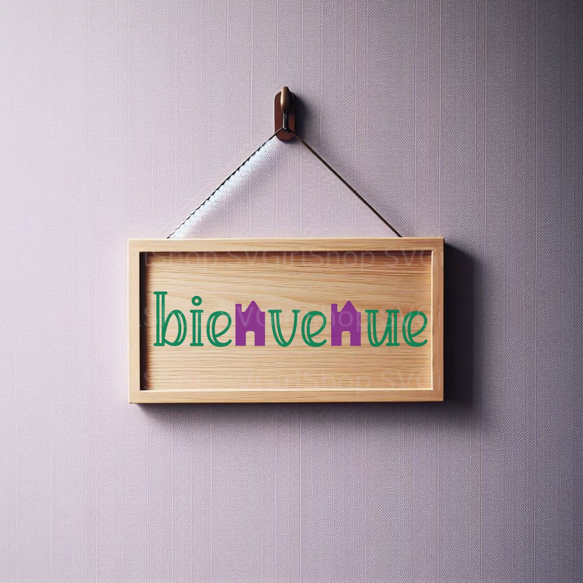 SVG Bienvenue Bundle, SVG Francais, Svg Panneau Rond En Bois, Svg ...