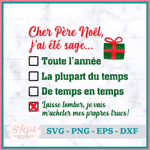 SVG Plateau Du Père Noël En Francais, Svg Santa Tray, Svg Assiette De ...