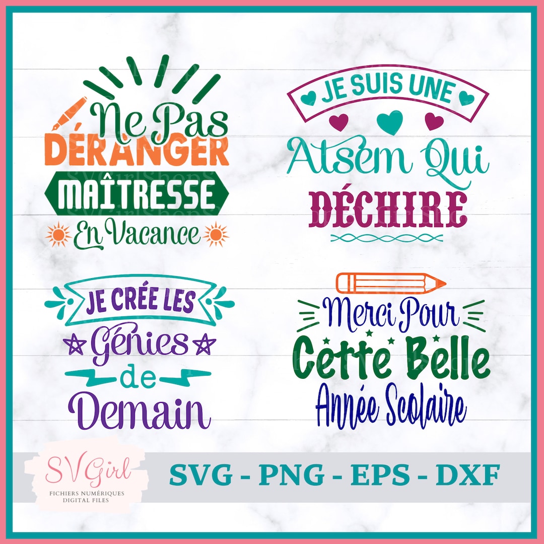 SVG Maîtresse, SVG ATSEM, Svg Professeur, Svg Maitresse En Vacance, Svg ...