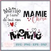 SVG Je T'aime Mamie, SVG La Meilleure Mamie, Svg Mamie Francais, Svg ...