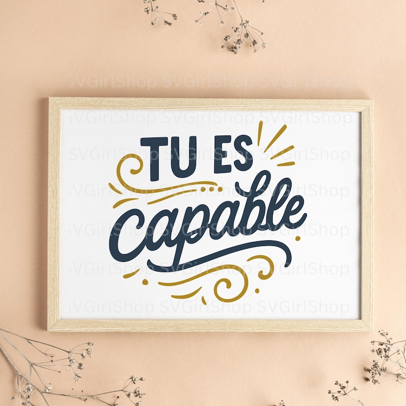 SVG Inspiration Bundle, Svg Francais, Svg Motivation, SVG Capable, Svg ...