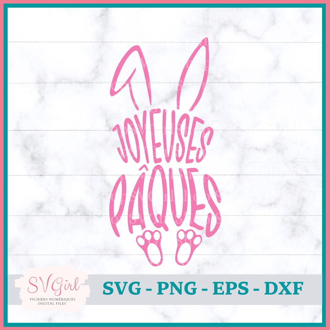 SVG Lapin De Pâques, SVG Pâques, SVG Français, Digital Download ...