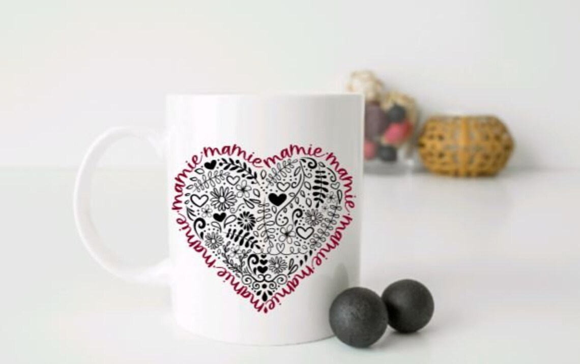 SVG Je T'aime Mamie, SVG La Meilleure Mamie, Svg Mamie Francais, Svg ...