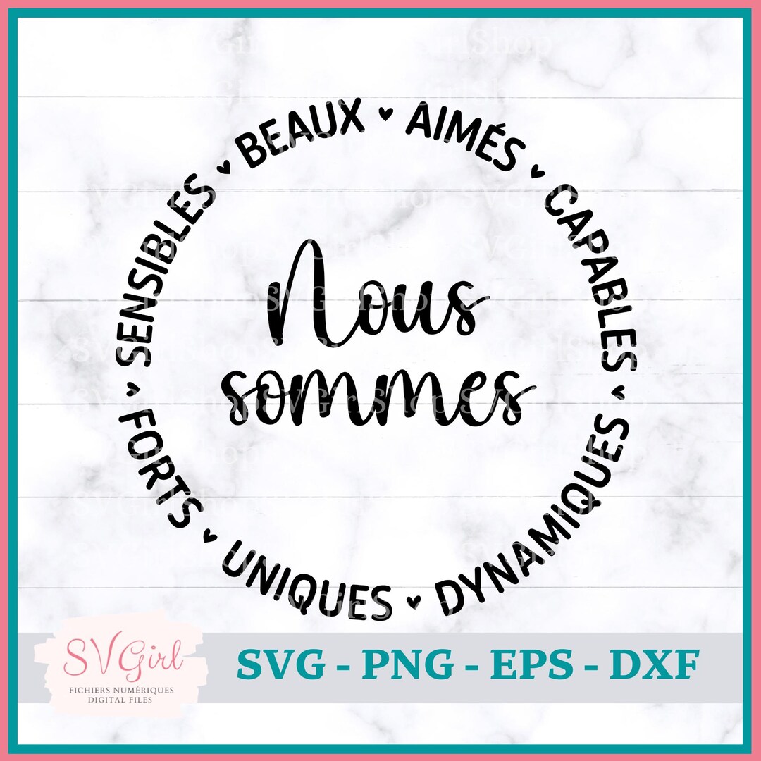 SVG Inspiration, SVG Nous Sommes, Svg Francais, French Svg, Svg Beaux ...
