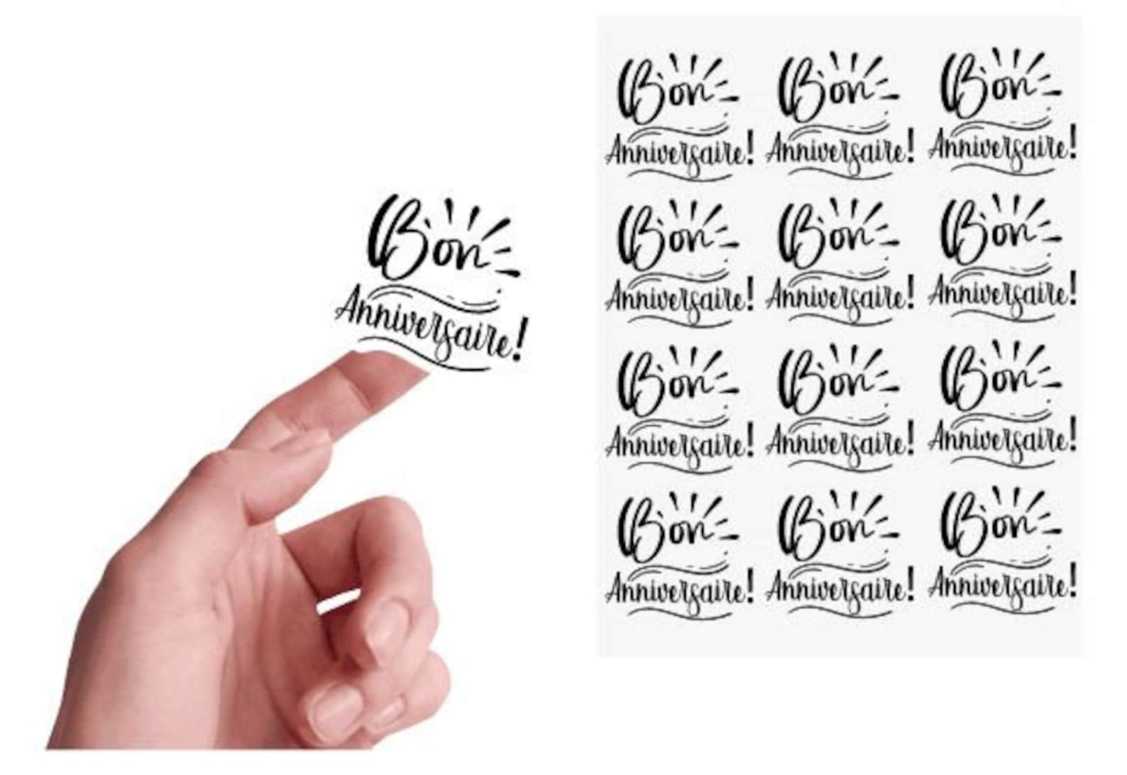 SVG Bonne Fête, SVG Bon Anniversaire, Svg Happy Birthday Gift Tags, SVG ...