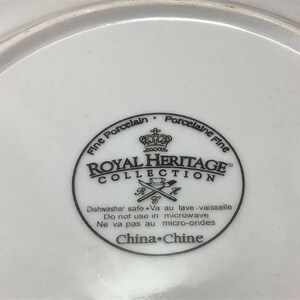 Royal Heritage Collection Poinsettia Christmas Dishes | Vintage Fine ...