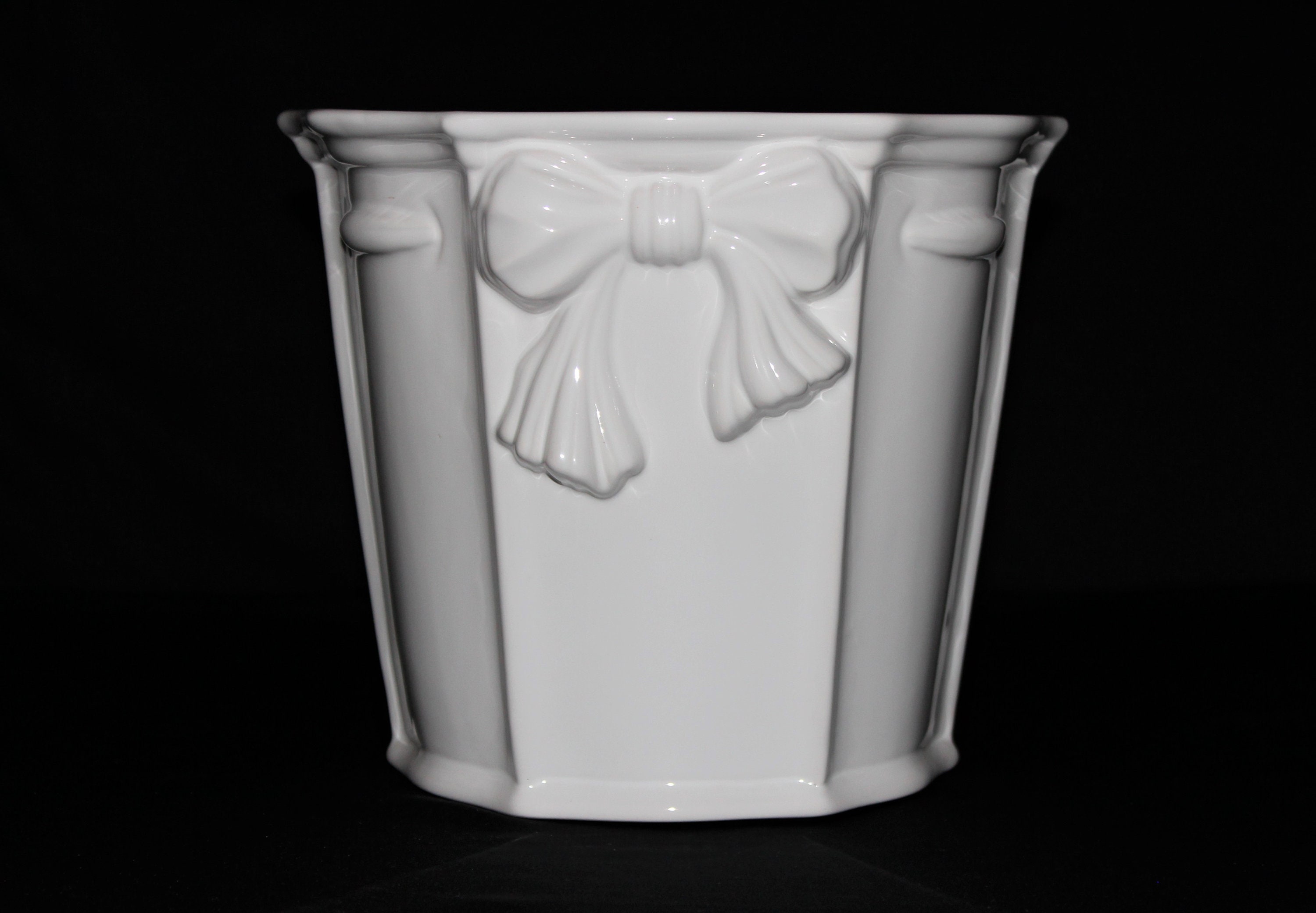 White Planters Gorgeous European Lustrous Planters Bellini Pottery ...