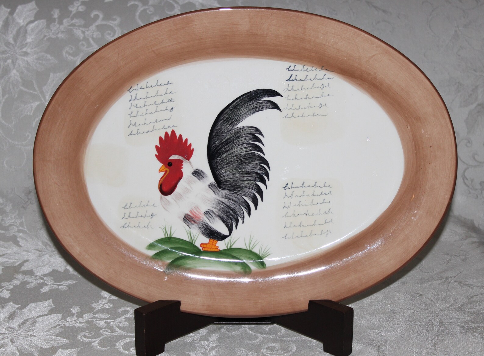Vintage Rooster Serving Dishes | Rooster & Hen Pitchers | Platter ...