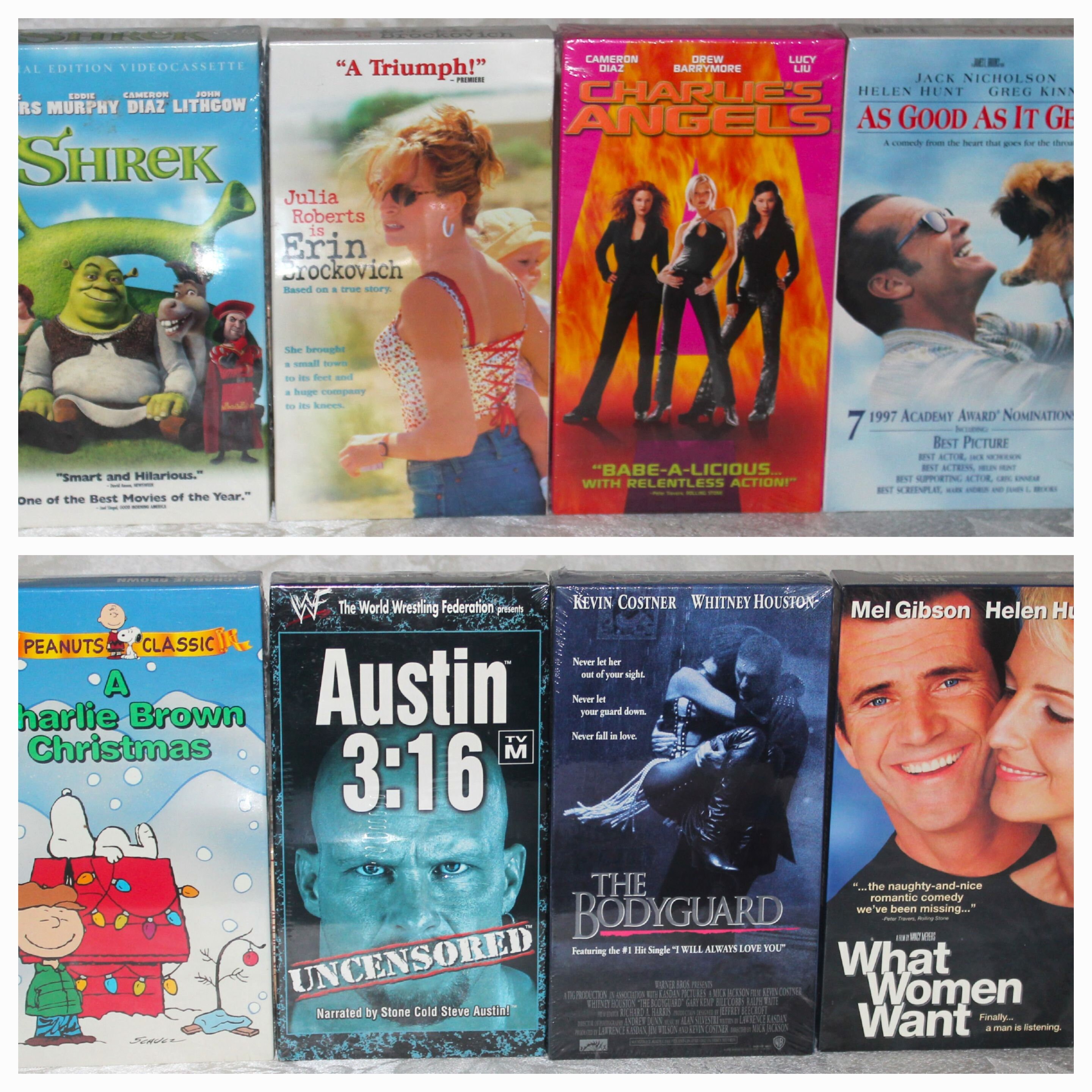 Factory Sealed VHS Movies and Box Sets Jurassic Park Jaws jesus of ...