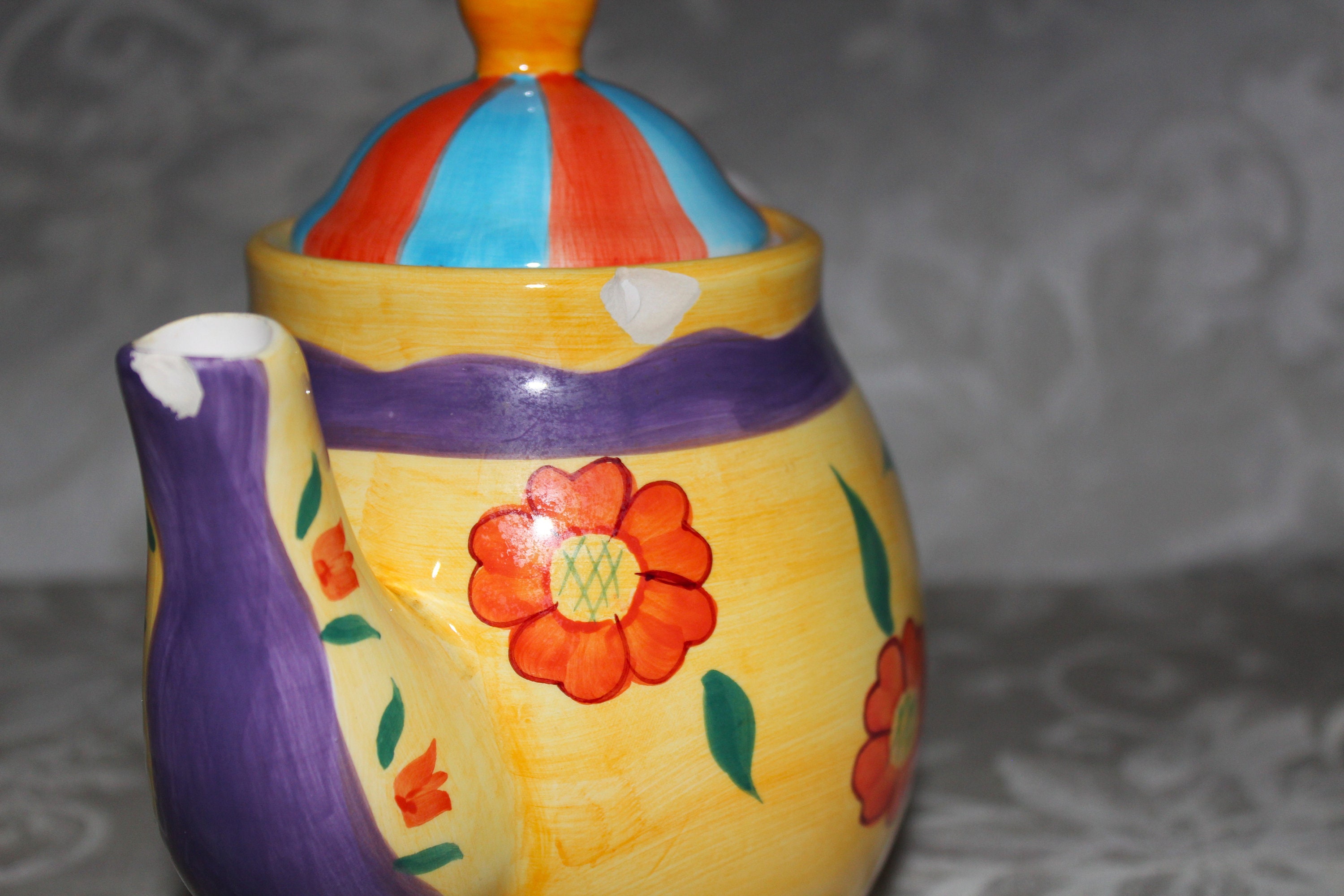 Colorful Himark Teapot Vintage Ceramic Tea Pot - Etsy
