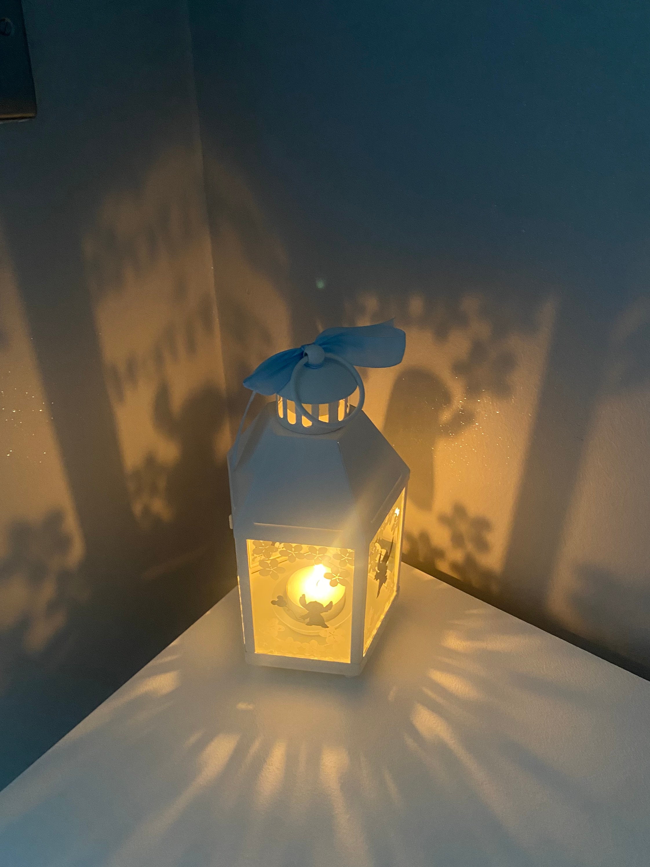 Disney Inspired Lilo and Stitch Shadow Lantern - Etsy UK