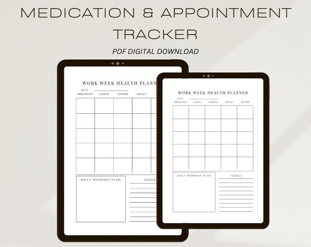 Medication Tracker, Medication Planner, Health Digital Planner,planner ...