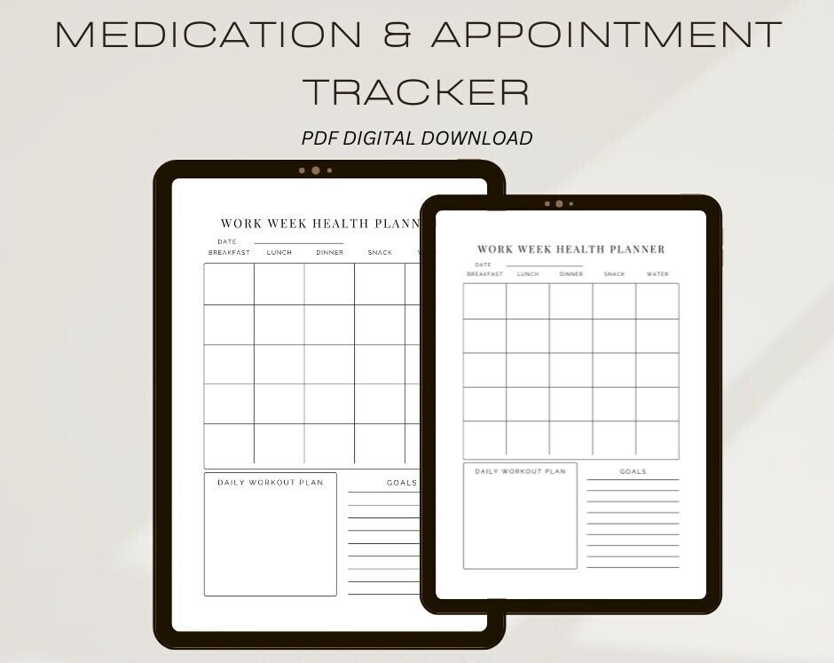 Medication Tracker, Medication Planner, Health Digital Planner,planner ...